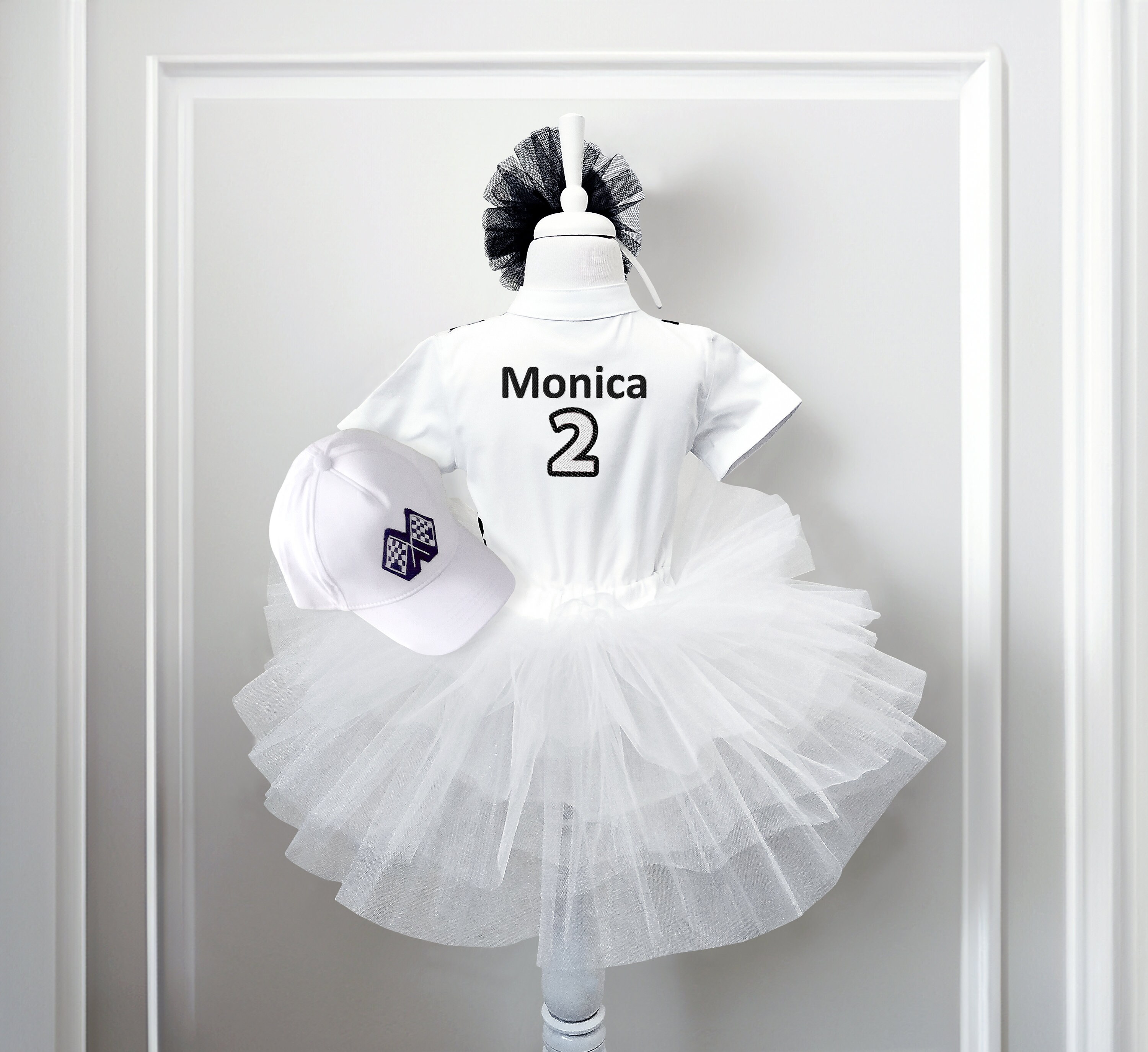 Tutu Checkered Dress Two Fast Birthday Custom Race Suit-race Car ...