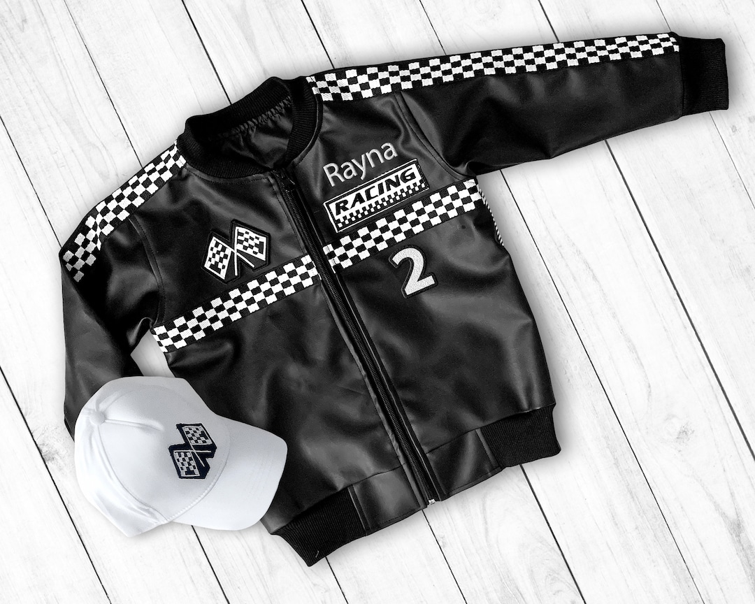 Faux Leather Motorcycle Jacket-drag Racing Jacket Men-custom Halloween ...