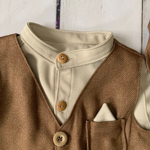 Page Boy Outfit Newsboy Cap-sweater Vest Halloween Costumes-pleated ...