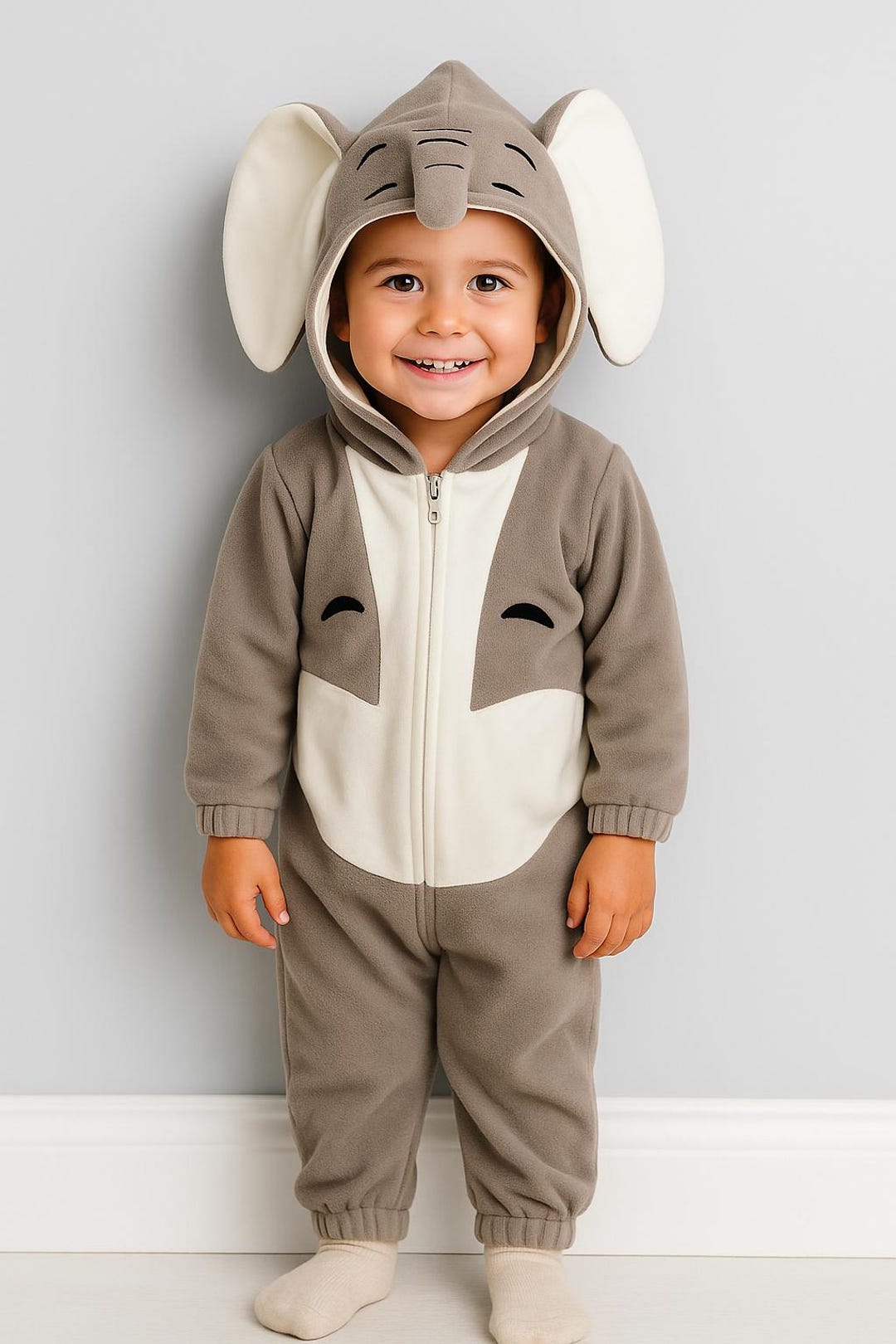 Toddler Boy Elephant Costume – Baby Boy Halloween Outfit – Personalized ...
