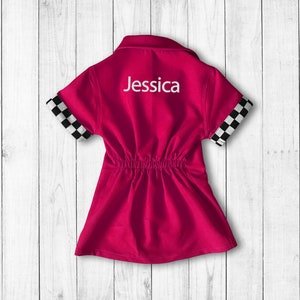 Checkered Dress Two Fast Birthday Custom Race Suit-race Car Birthday ...
