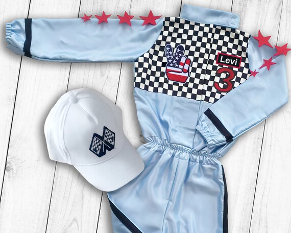 Checker Race Suit Race Car Birthday Halloween Costume - Etsy