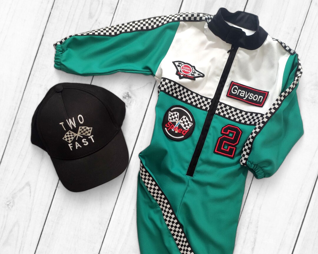 Two Fast Birthday Custom Race Suit-fast One Birthday-race Car Birthday ...