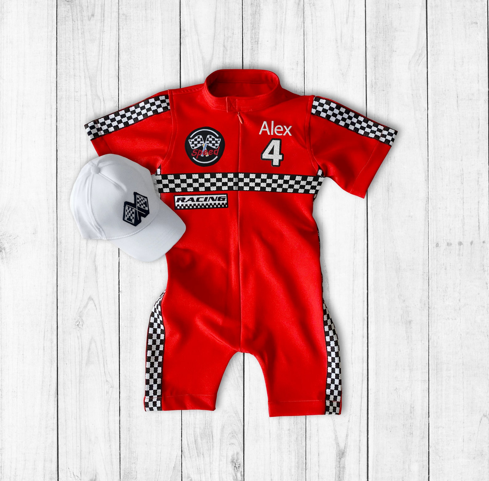 Custom Race Suit-race Car Birthday-halloween Costume-1st Birthday Gift ...