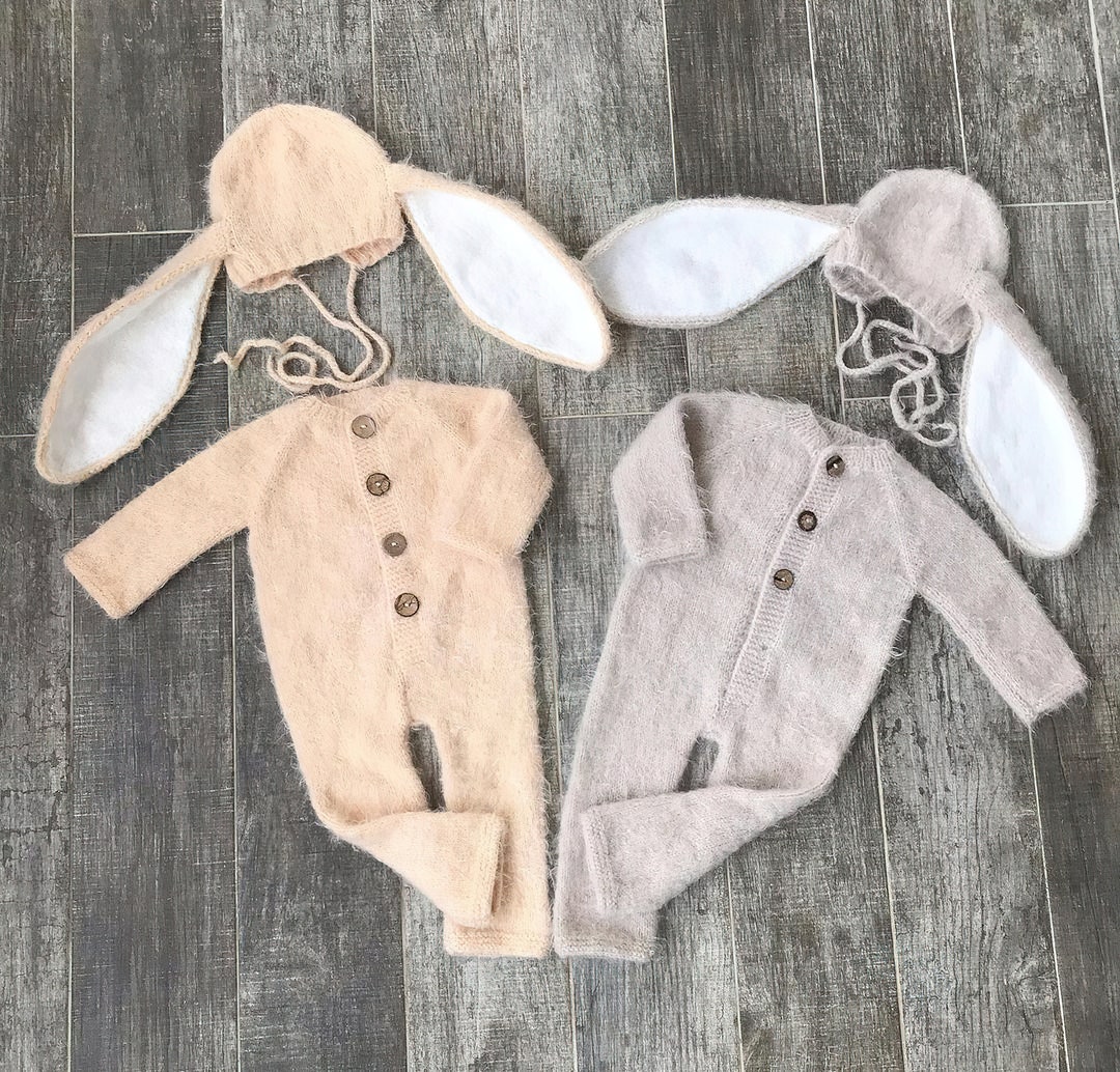 Easter Bunny Costume/knit Sweater/halloween Costume/bunny Ears ...