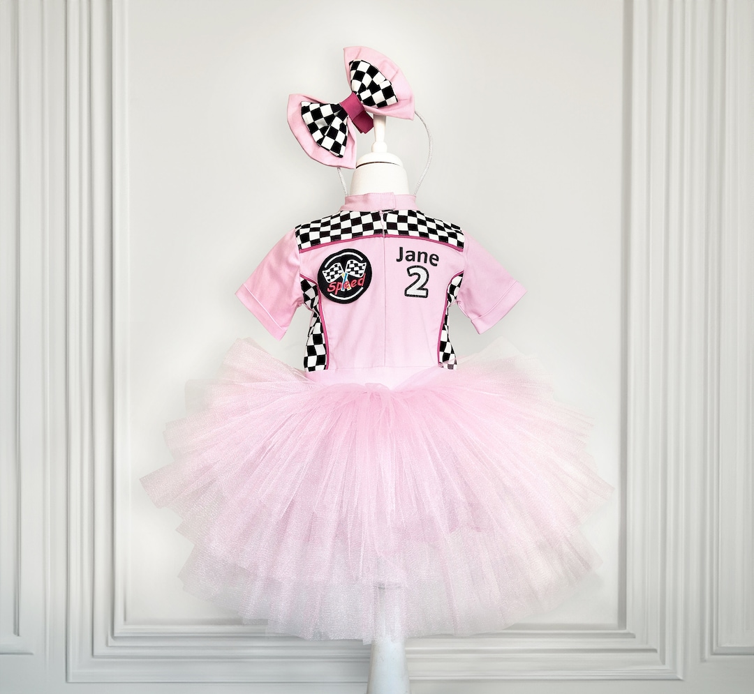 Tutu Checkered Dress Two Fast Birthday Custom Race Suit-race Car ...