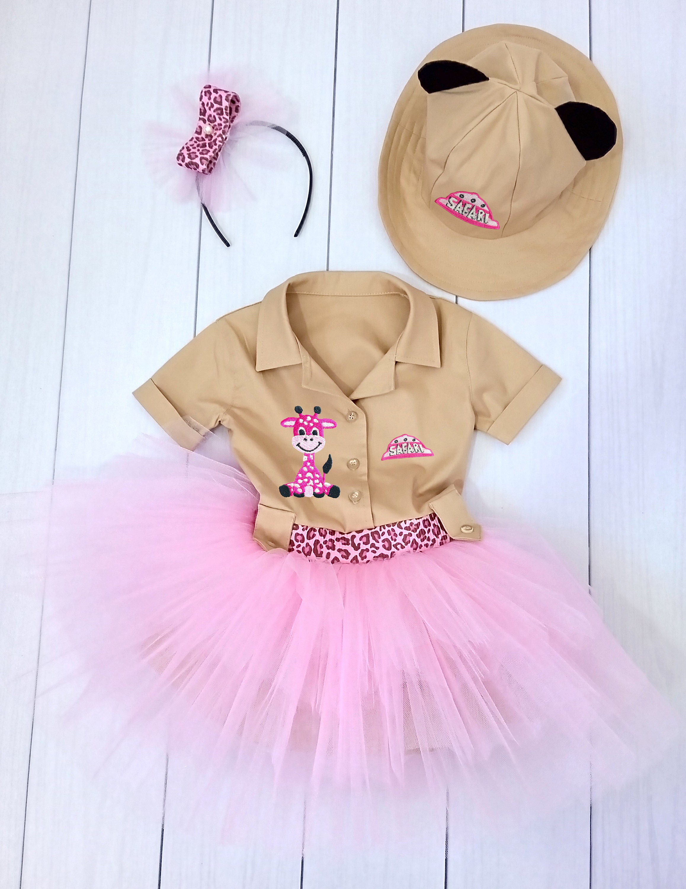 Pink Wild One Birthday Scout Outfit-safari Birthday-safari Halloween ...