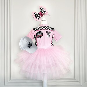 Tutu Checkered Dress Two Fast Birthday Custom Race Suit-race Car ...