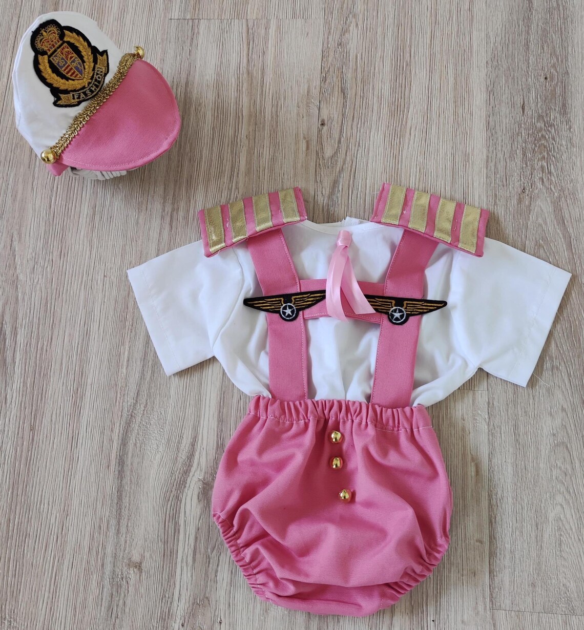 Baby Pilot Costume, 1st Birthday Boy Outfit, Captain Aviator Suit for ...