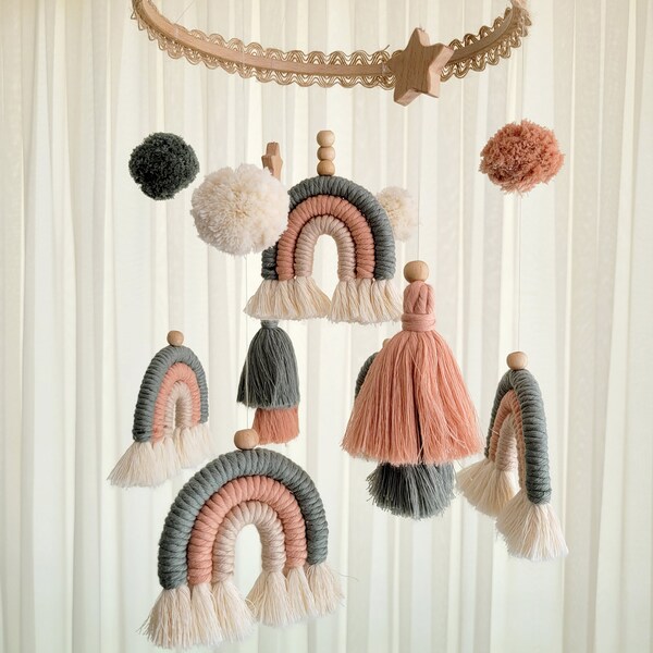 Wooden Baby Mobile - Etsy