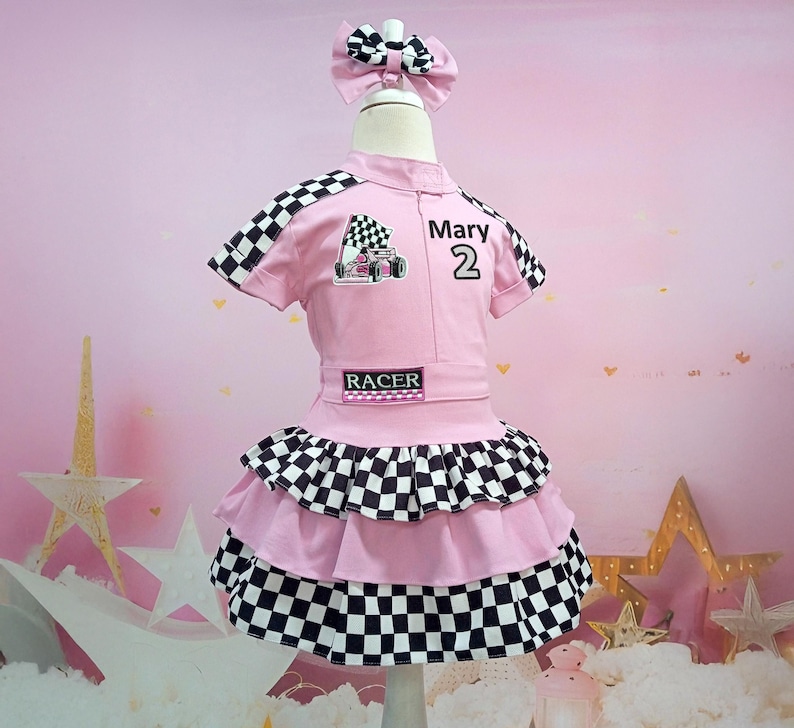 Pink Two Fast Birthday Custom Race Suit-fast One Birthday-tutu ...