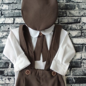 Page Boy Outfit Newsboy Cap-sweater Vest Halloween Costumes-pleated ...