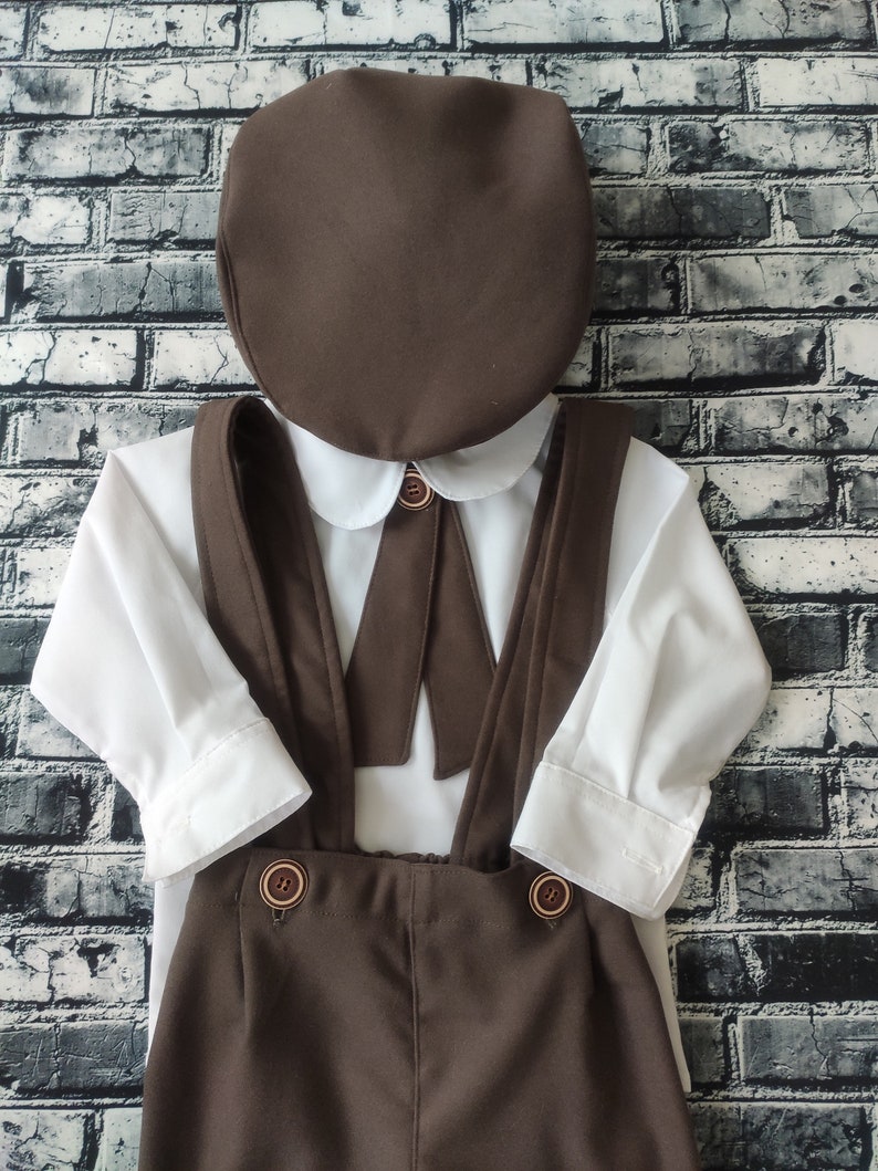 Page Boy Outfit Newsboy Cap-sweater Vest Halloween Costumes-pleated ...
