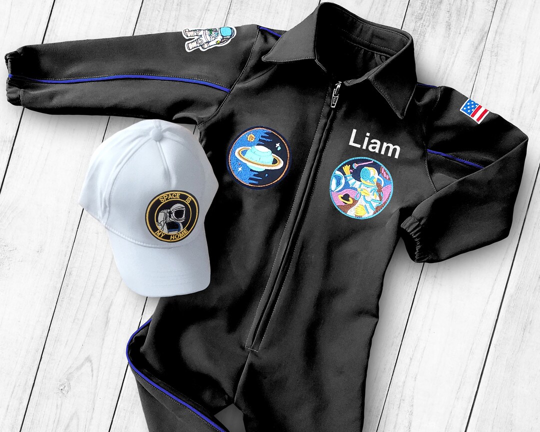 Black Space Jumpsuit-space Themed Nursery-astronaut Costume-space Baby ...