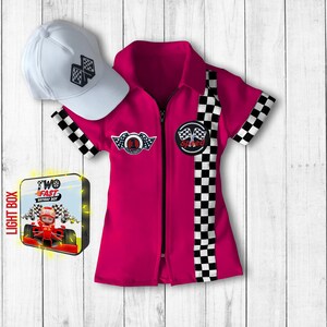 Checkered Dress Two Fast Birthday Custom Race Suit-race Car Birthday ...