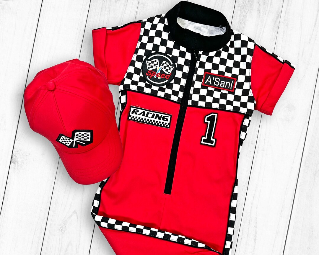 Two Fast Birthday Custom Race Suit-halloween Costume-race Car Birthday ...