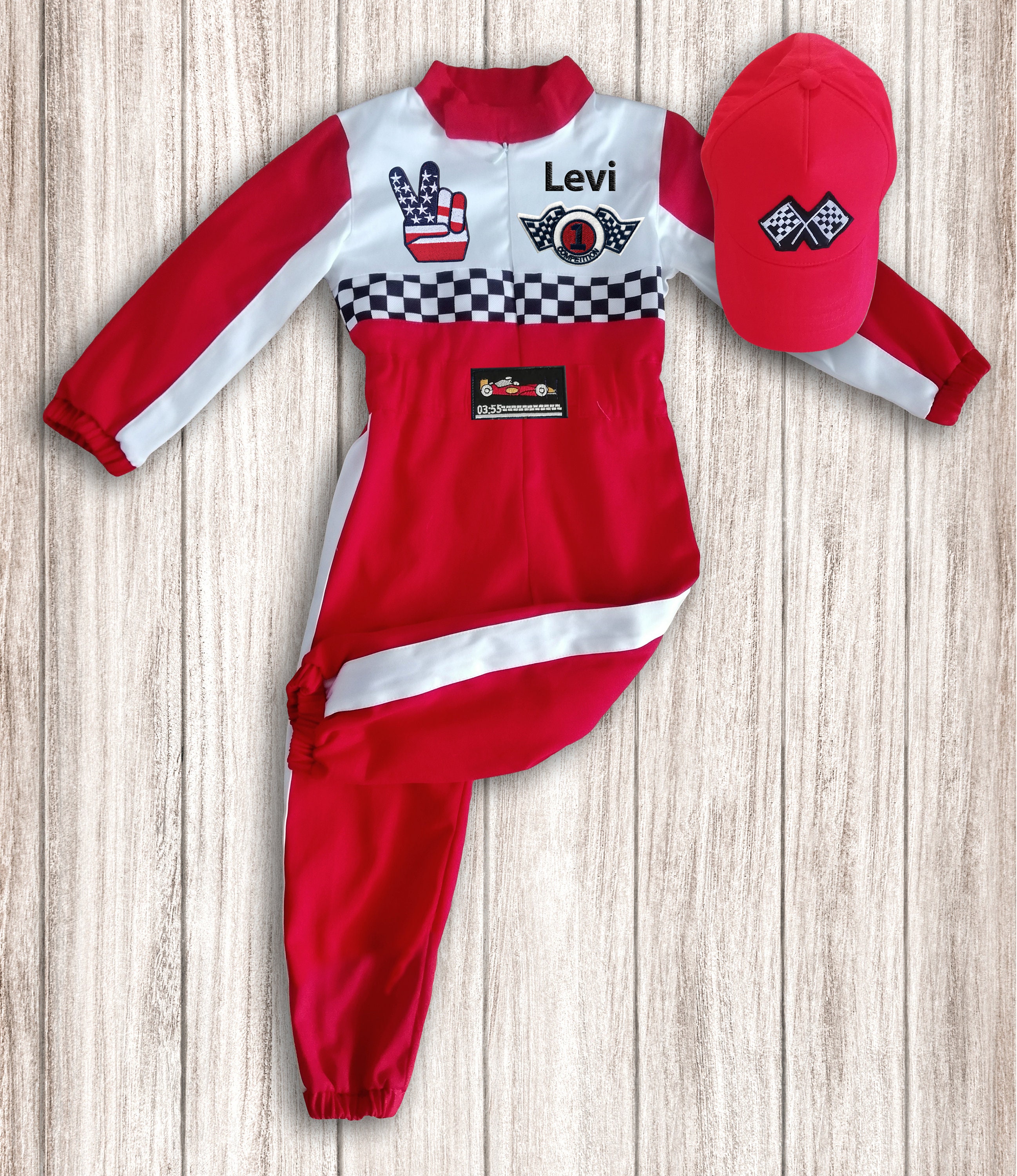 Checker Race Suit Race Car Birthday Halloween Costume - Etsy Canada