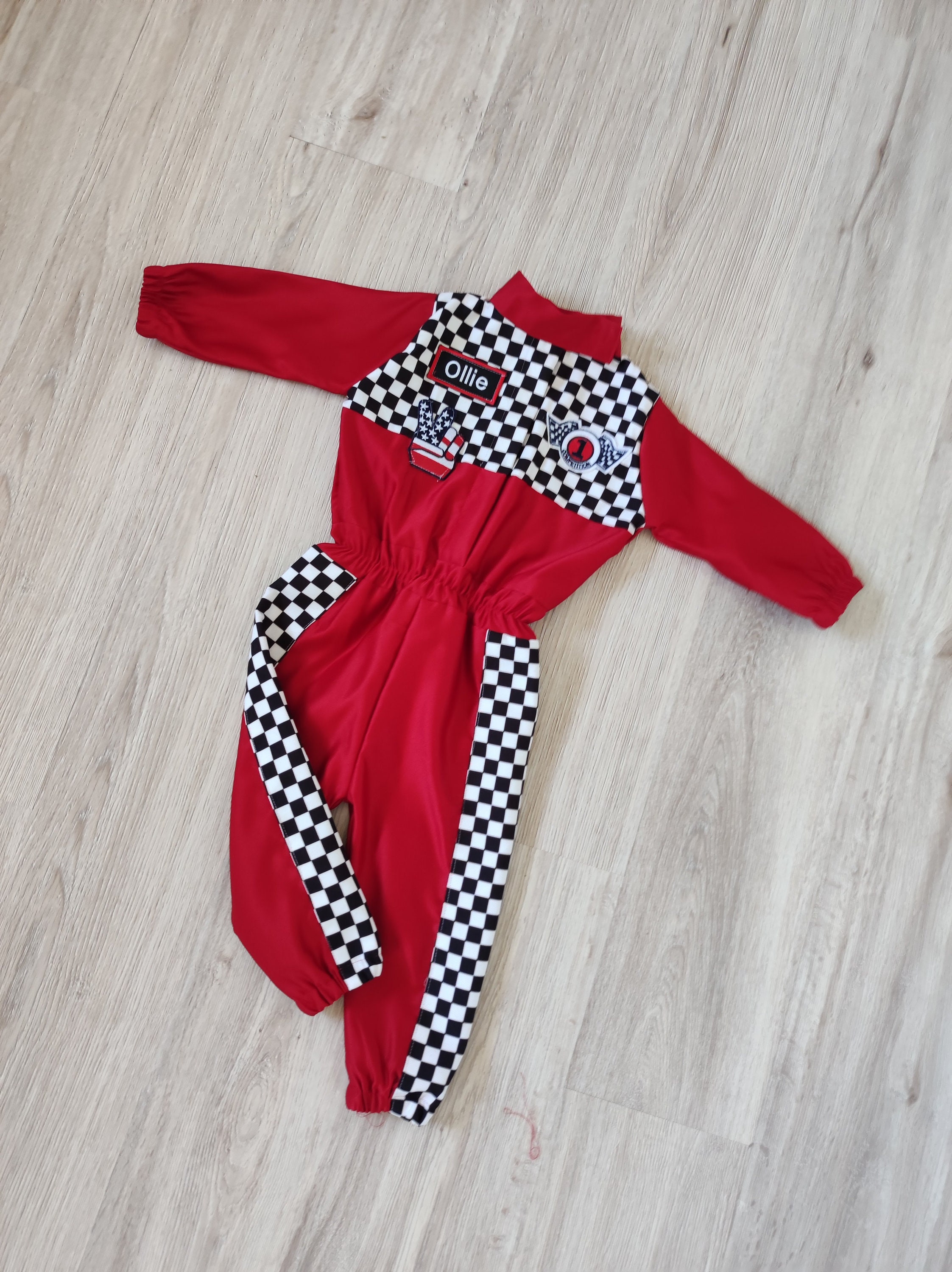 Checker Race Suit Halloween Costume 1st Birthday Gift - Etsy