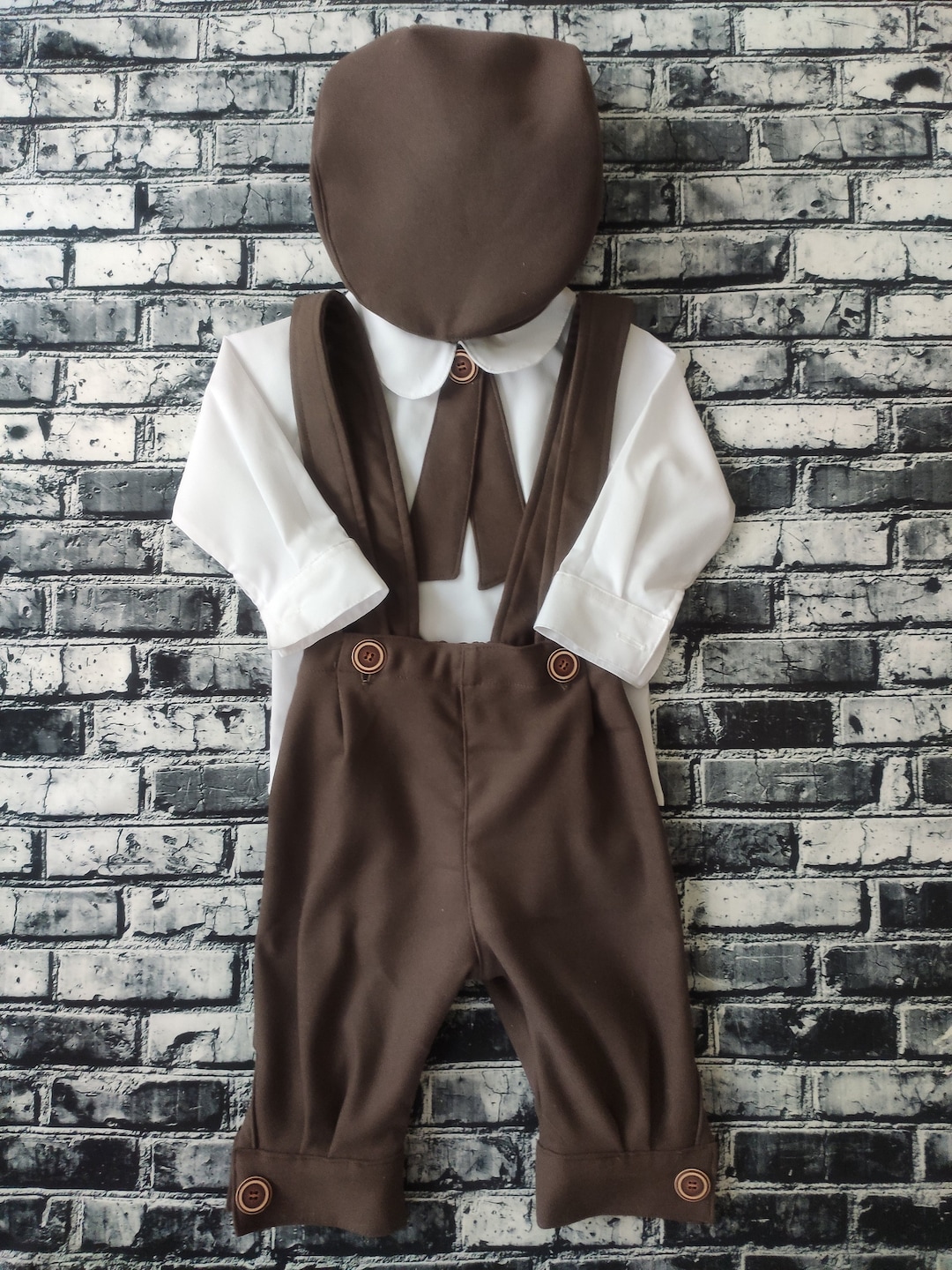 Page Boy Outfit Newsboy Cap-sweater Vest Halloween Costumes-pleated ...
