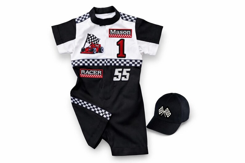 Handmade "two Fast" Race Suit Costume: Custom First Birthday Outfit - Etsy