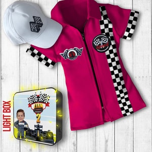 Checkered Dress Two Fast Birthday Custom Race Suit-race Car Birthday ...
