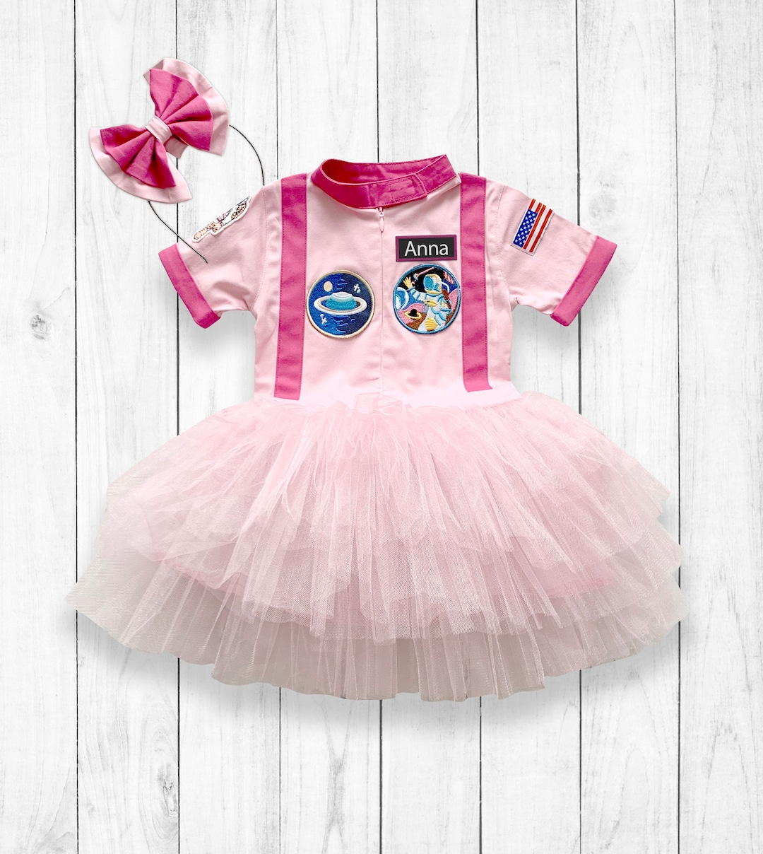 Pink Tutu Dress Space Theme Birthday Party-astronaut Costume-space Baby ...
