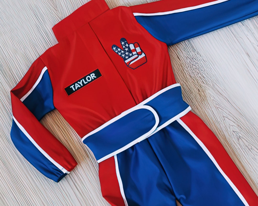 Red Blue Race Suit-race Car Birthday-halloween Costumes-1st Birthday ...