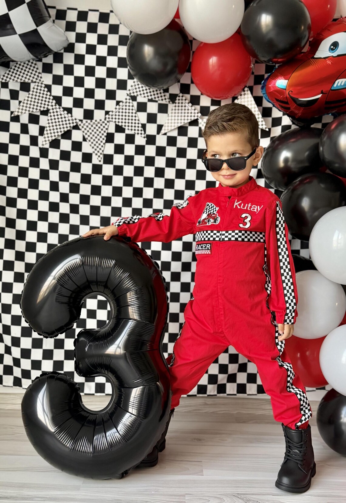 Custom Race Suit-race Car Birthday-halloween Costume-1st Birthday Gift ...