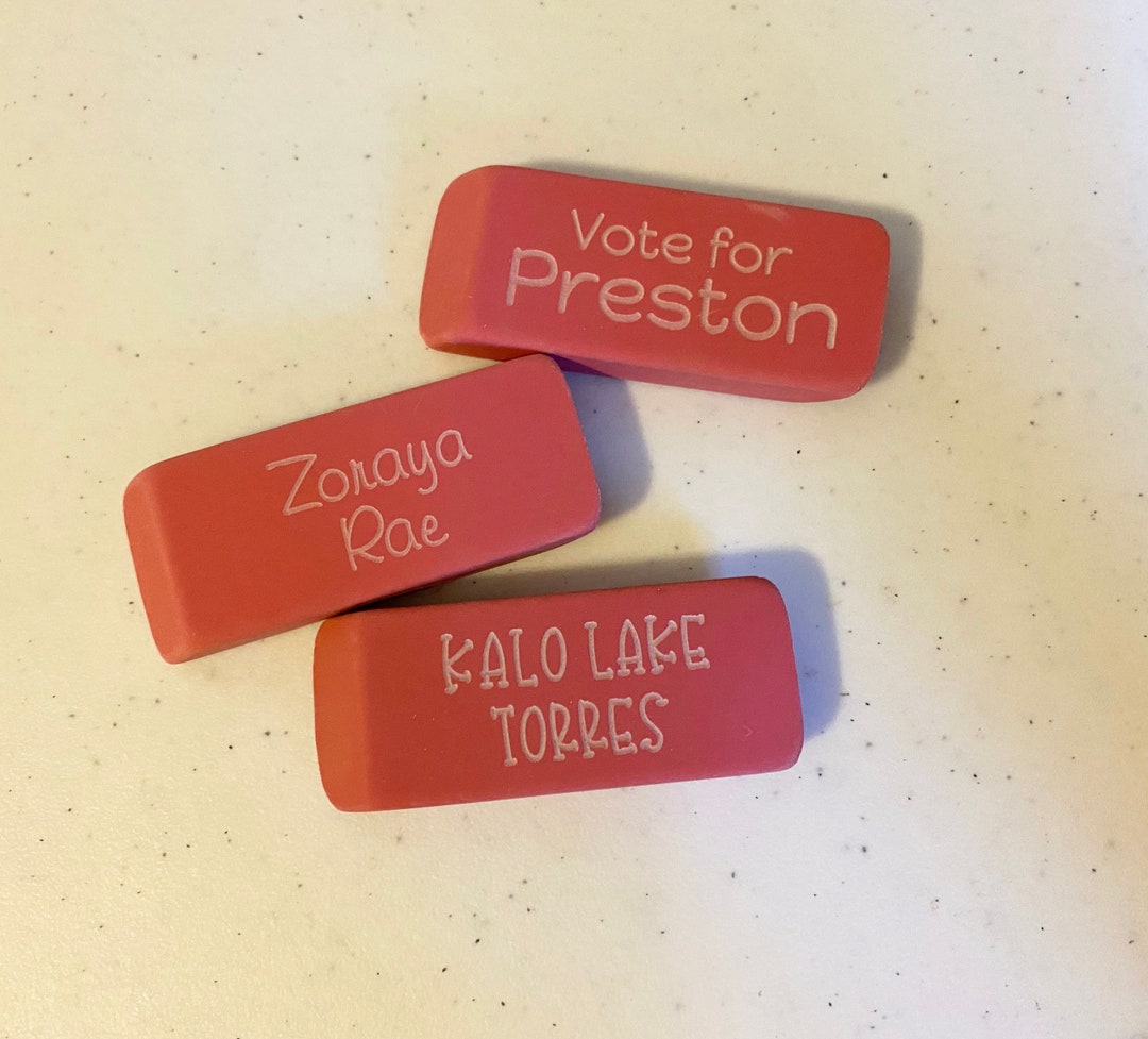 Personalized Erasers Inspirational Sayings Back to School - Etsy