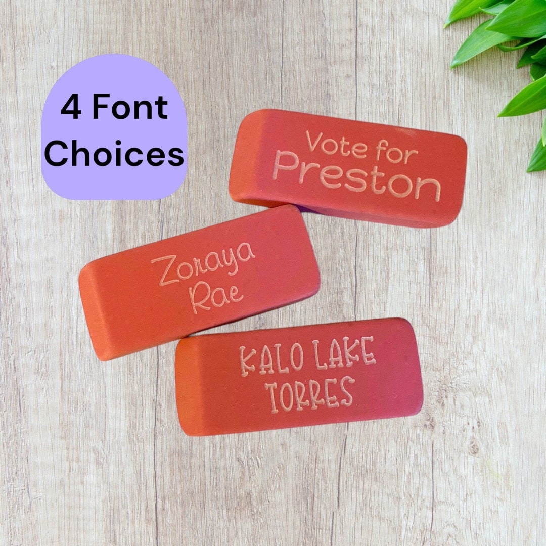Personalized Erasers, Inspirational Sayings, Back to School, Student ...