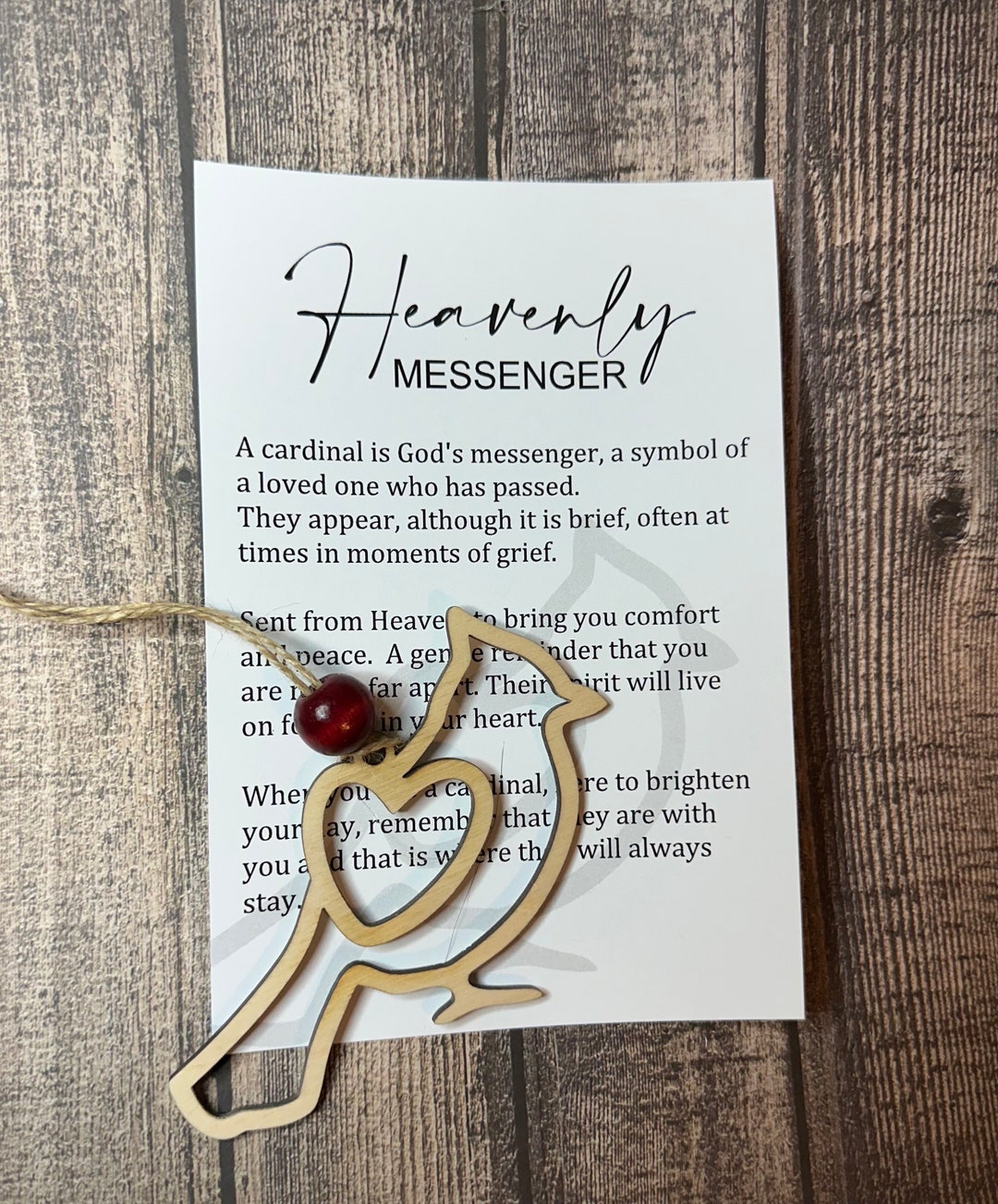Cardinal Ornament, Remembrance Gift, Heavenly Messenger, in Memory ...