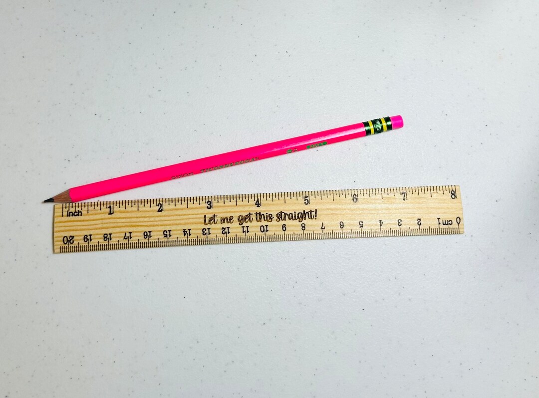 Custom Ruler, 8 Inch Ruler, Personalized Ruler, Back to School, Gift ...