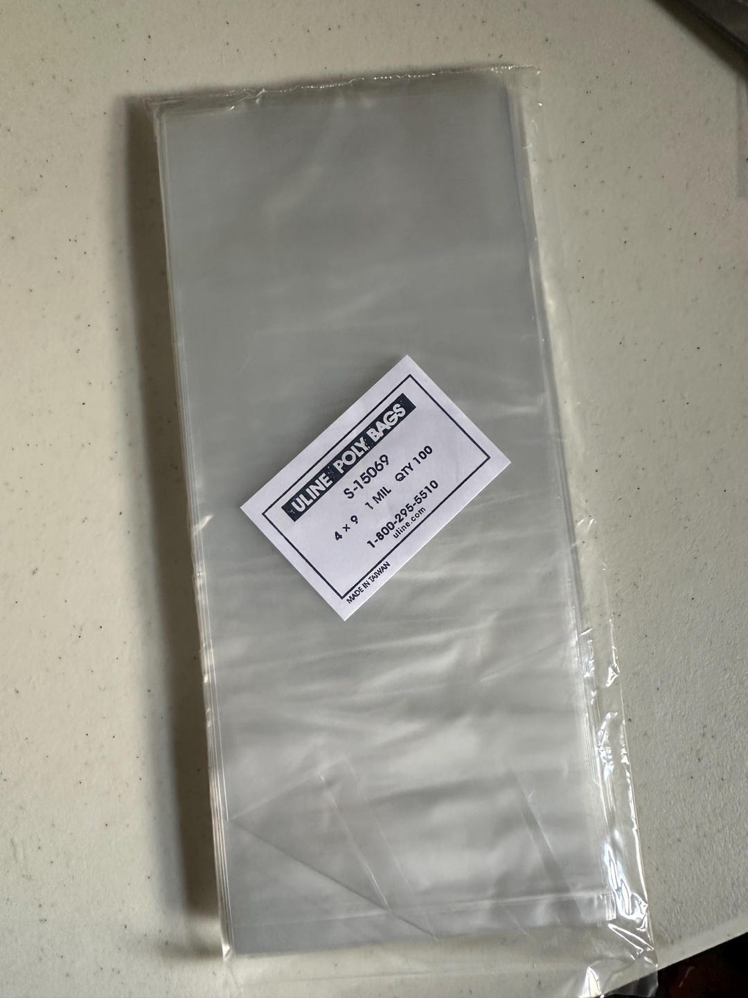 Clear Poly Bags, 4 X 9 Inch Bags, Clear 1 Mil Flat Bags Set of 100 - Etsy