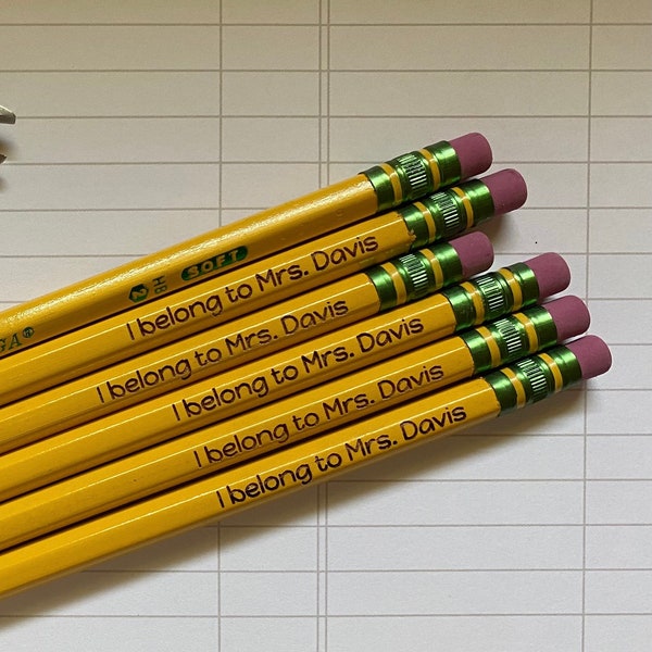 Personalized Pencils - Etsy