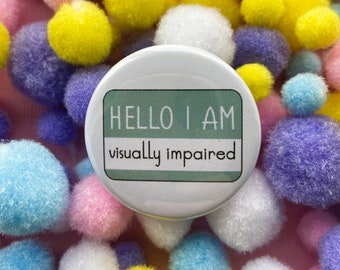 Visually Impaired Badge - Etsy