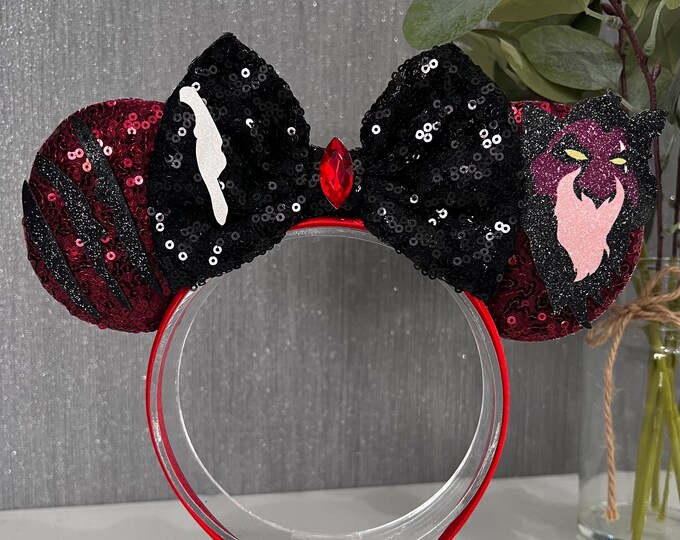 Lion King Scar Disney Inspired Mickey Minnie Mouse Ears Headband - Etsy