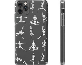 Skeleton Yoga Phone Case - Etsy