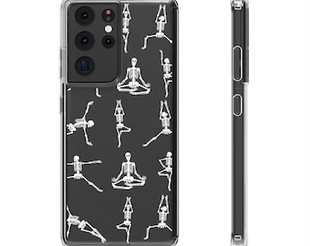 Skeleton Yoga Phone Case - Etsy