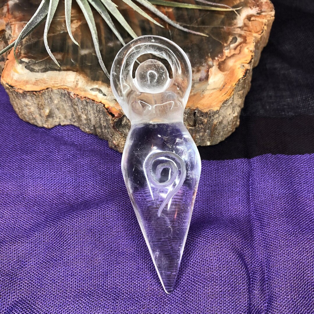 Clear Quartz Goddess Figure - Etsy