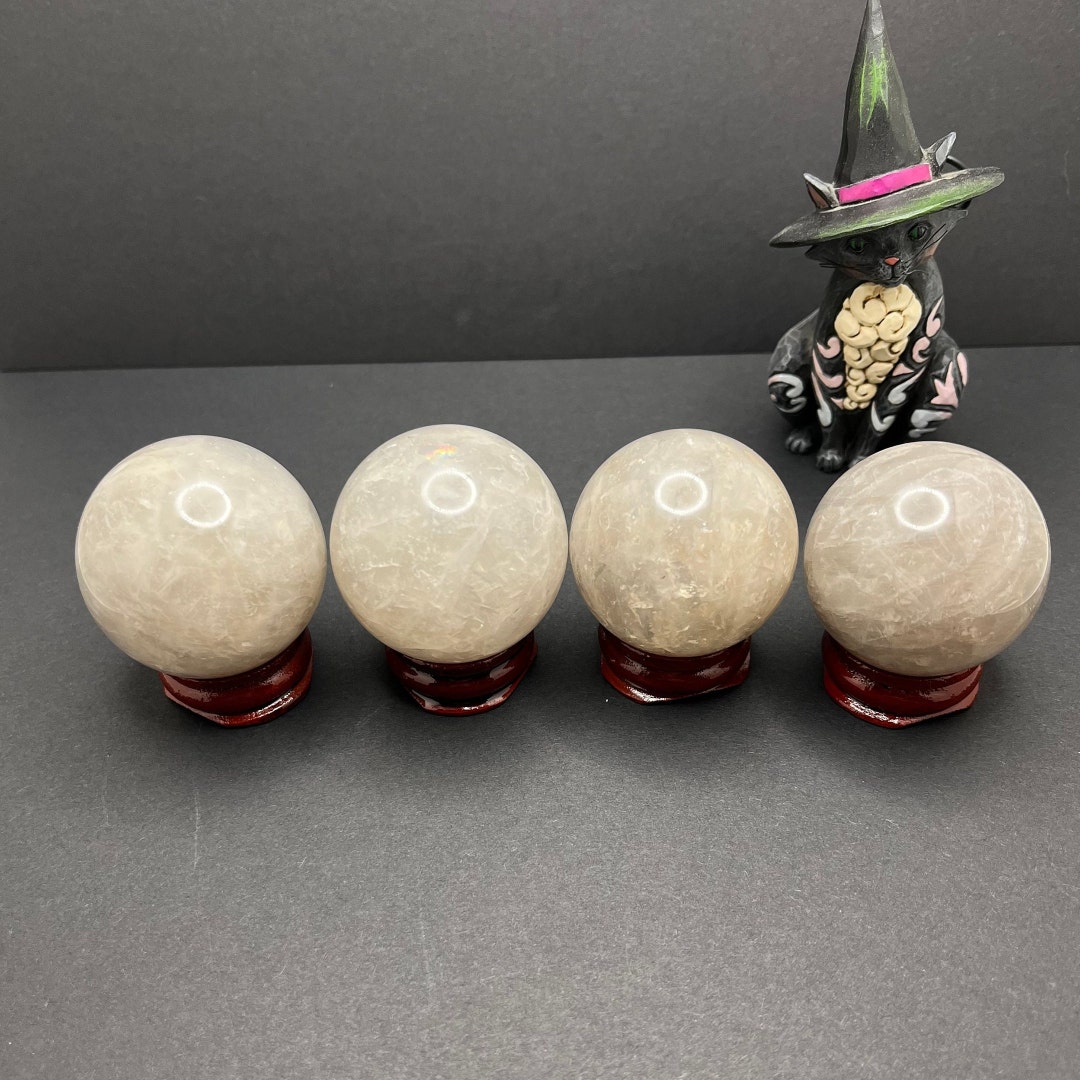 Rare Blue Rose Quartz Spheres choose Your Favorite - Etsy