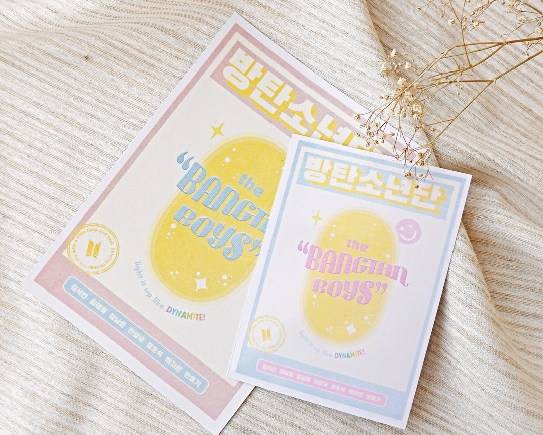 BTS Retro Poster / Print - Etsy