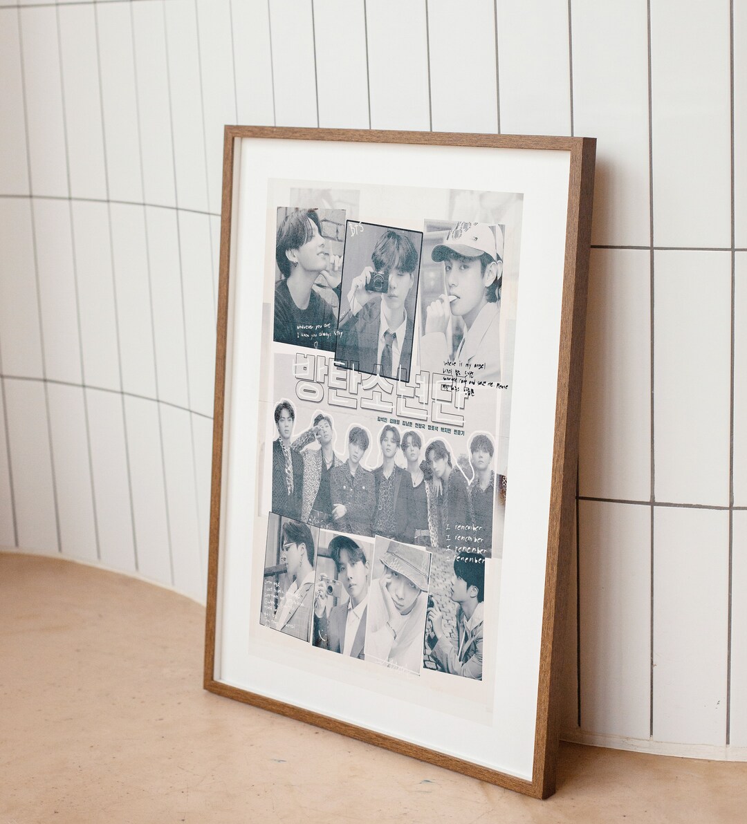 Subtle Bangtan Print | Wall Decor | BTS BE Print - Etsy