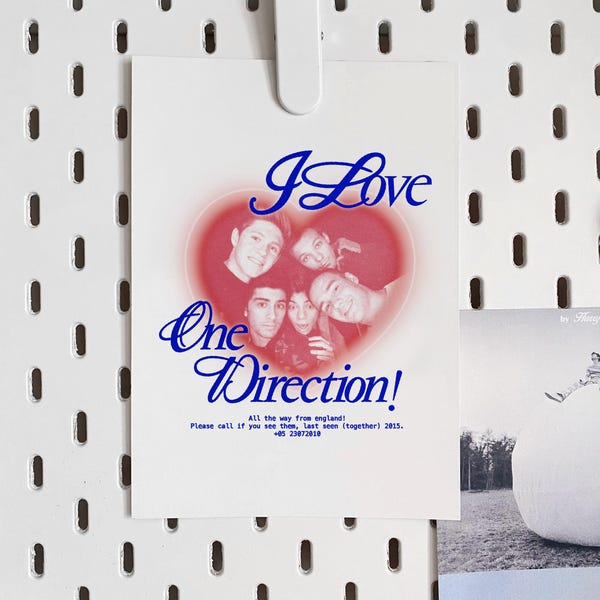 One direction poster - Etsy México