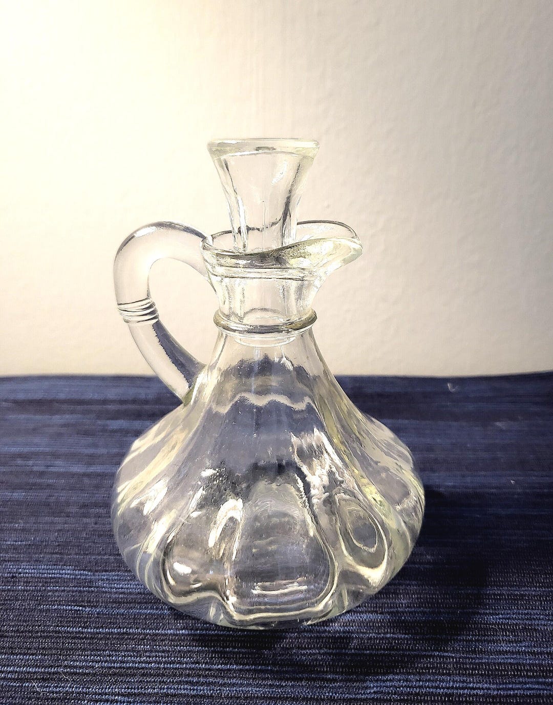 Vintage Anchor Hocking Small Clear Glass Decanter/cruet - Etsy