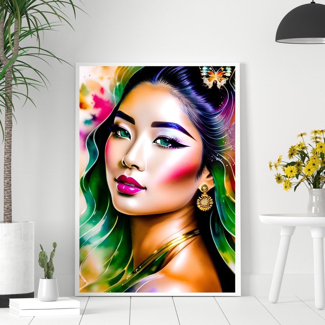 Geisha POSTER Wall Art on Glossy Photo Paper - Available in Various ...