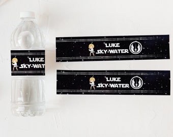 EDITABLE PRINTABLE Star Wars White Birthday Party Food Card Tents, Menu ...