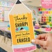 Pencil TEACHER APPRECIATION Gift Card Holder Thank You Printable ...