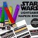 STAR WARS Party Lightsaber Napkin Rings Kids Birthday Decorations Decor ...