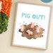 FARM ANIMAL Party Sign Pig Out Food Table Labels Kids Birthday ...