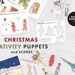 CHRISTMAS NATIVITY Puppets & Scenes Kids Activity Bible Church ...